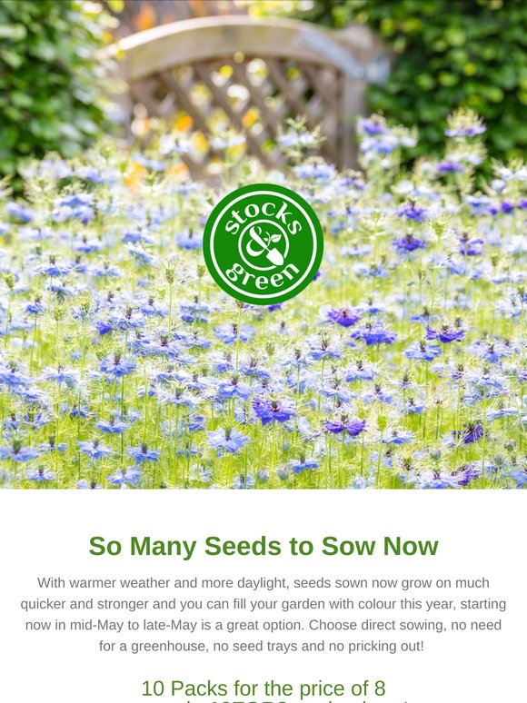 Stocks and Green: Grow a garden from seed - pick 10 packs and pay for 8 ...