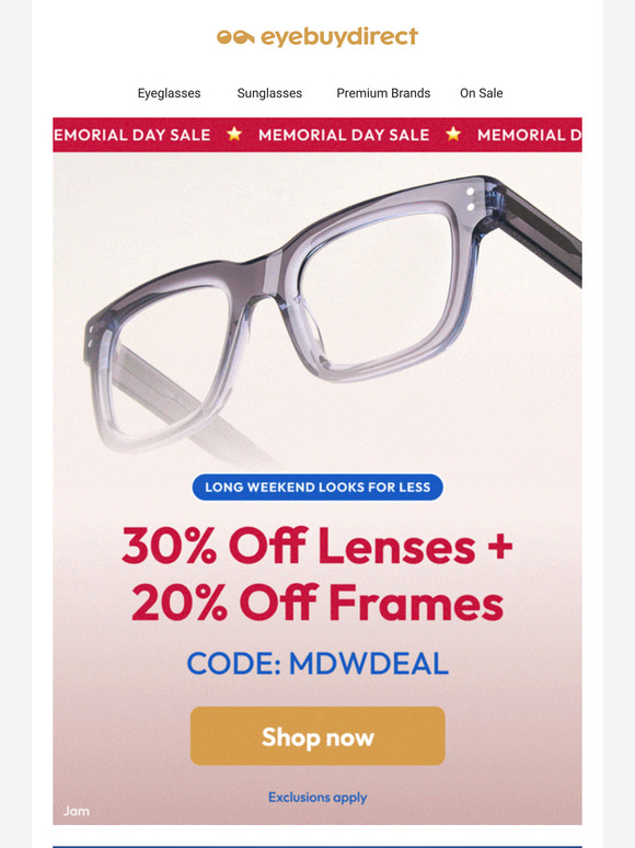 EyeBuyDirect: Save On Memorial Day Looks ☀️🍉🤓 | Milled