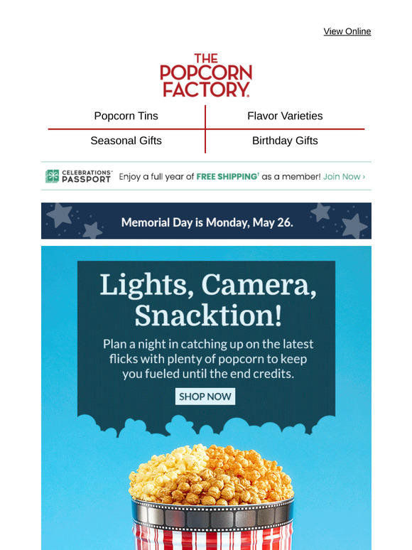 The Popcorn Factory: Fill your movie night menu with popcorn 🍿 | Milled