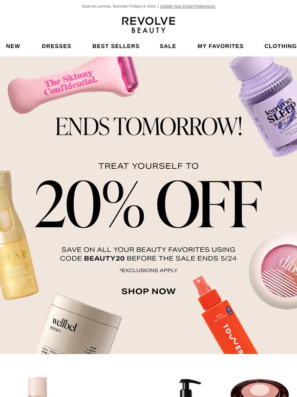 REVOLVE: THE SALE IS STILL ON: 20% Off All Beauty | Milled