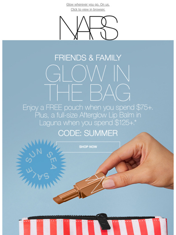 NARS: Get a FREE pouch, plus lip, with purchase. | Milled
