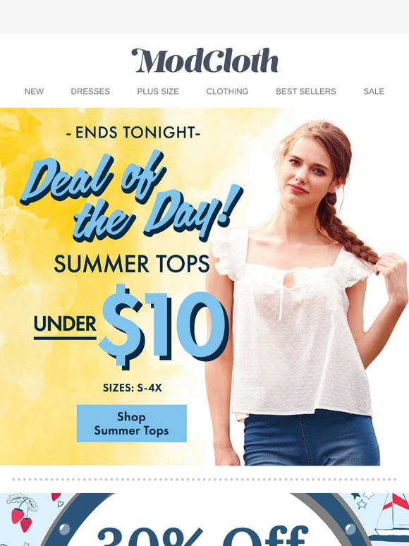 Modcloth Email Newsletters: Shop Sales, Discounts, and Coupon Codes