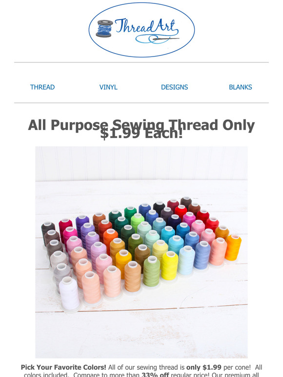 ThreadArt: Add Color to Your World With ThreadArt Sewing Thread 🌈 Only ...