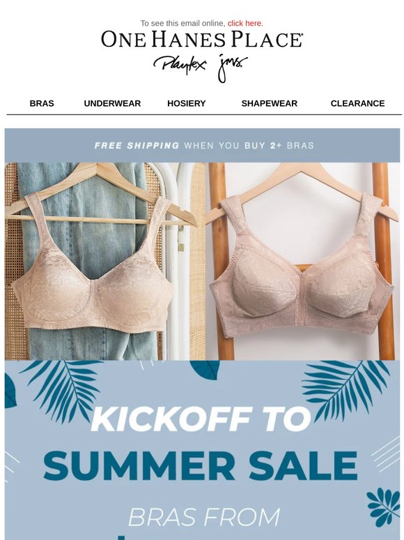 Hanes: 🏖️ Welcome Summer in Bras from $15.99 | Milled