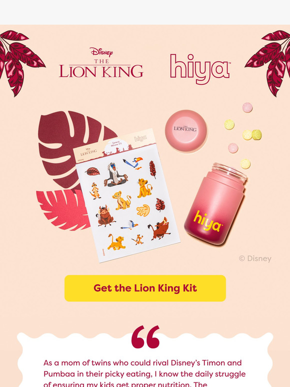 Hiya: Hiya and Disney's The Lion King: A mom’s review | Milled