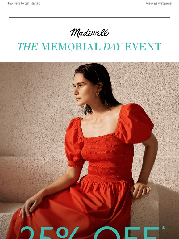 Madewell Email Newsletters: Shop Sales, Discounts, and Coupon Codes