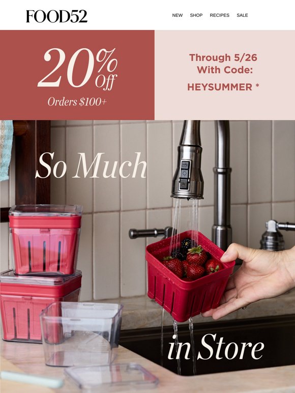 Food52 Email Newsletters: Shop Sales, Discounts, and Coupon Codes