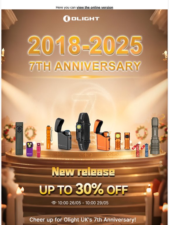Olight: New Releases – Olight UK’s 7th Anniversary Event! | Milled
