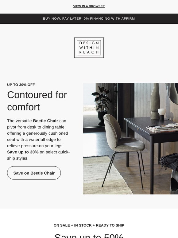 Design Within Reach Email Newsletters: Shop Sales, Discounts, and ...