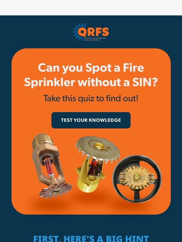 Quick Response Fire Supply: POP QUIZ: Can you spot a sprinkler without ...