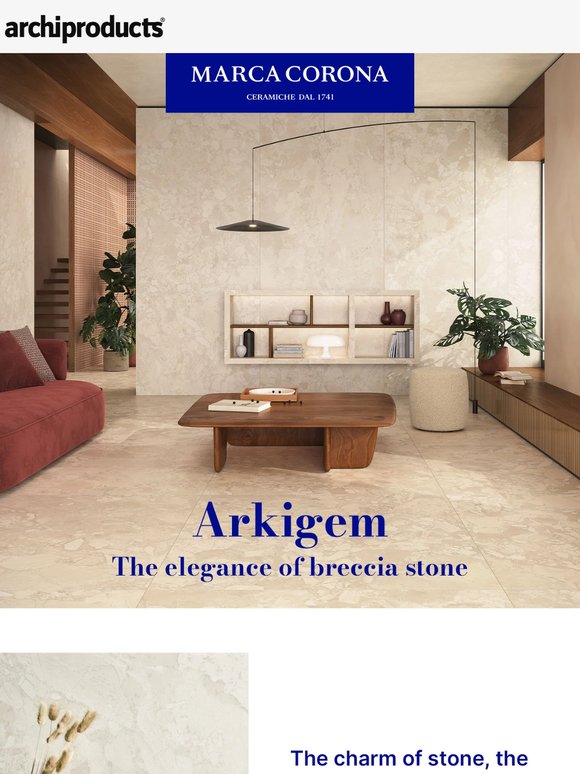 Archiproducts: Arkigem by Marca Corona: porcelain tiles inspired by ...