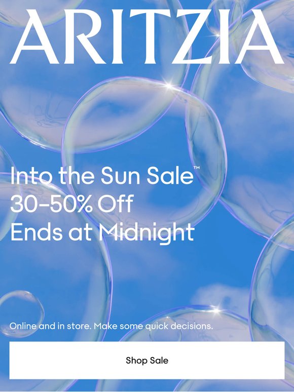 Aritzia Email Newsletters: Shop Sales, Discounts, and Coupon Codes