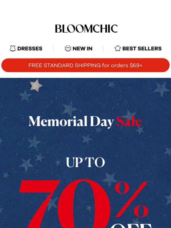 BloomChic: Red, White & Wow, Up to 70% Off | Milled