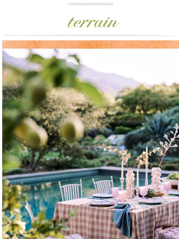 Terrain: A party table look in punchy pattern play | Milled