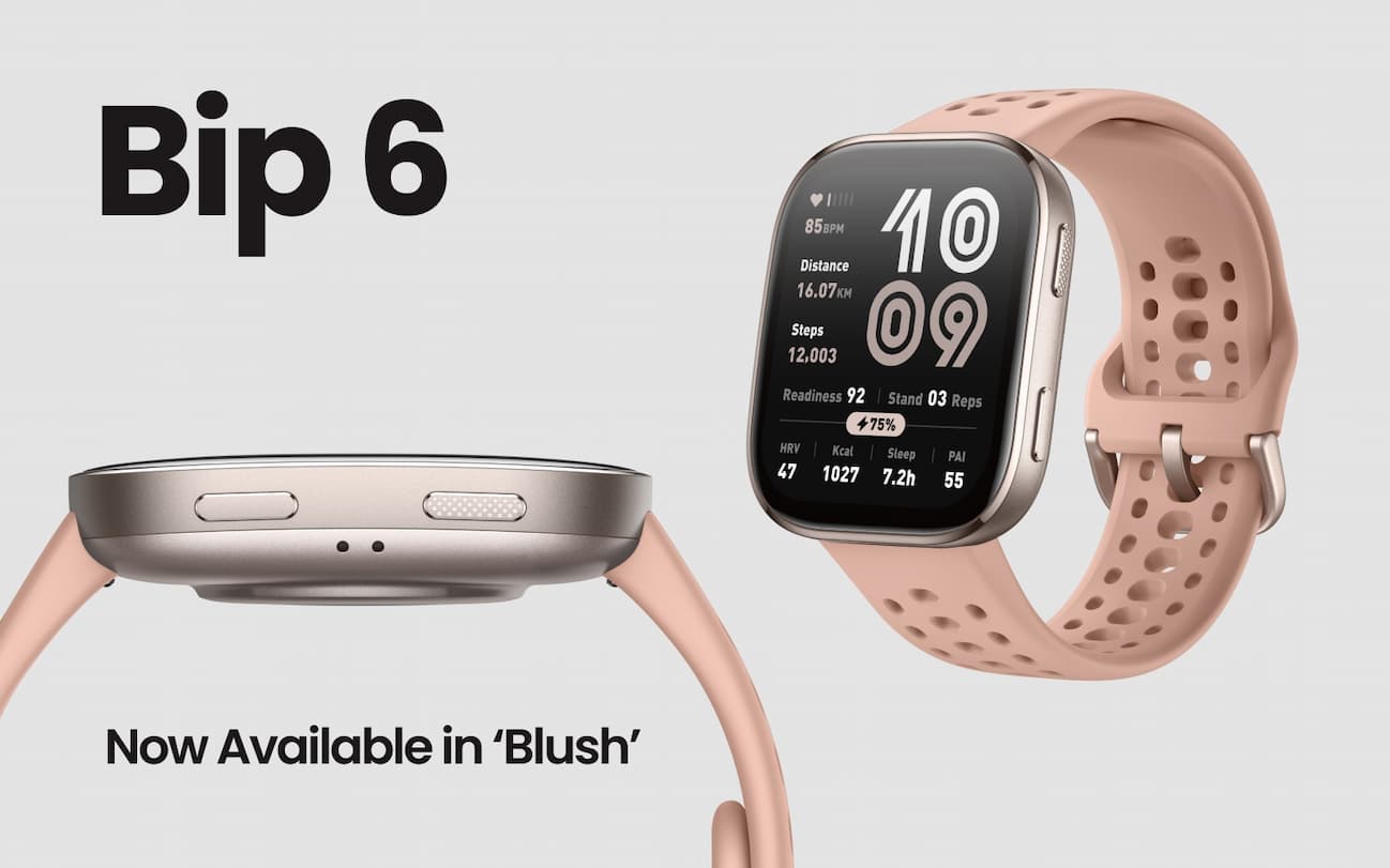 Amazfit: New Color for Bip 6: Blush Is Here | Milled