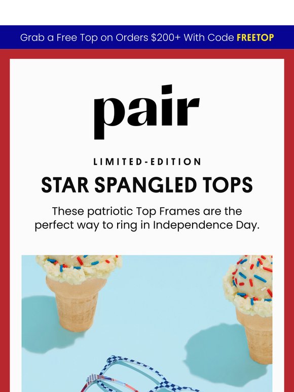 Pair Eyewear: 🌟NEW🌟Star Spangled Top Frames | Milled