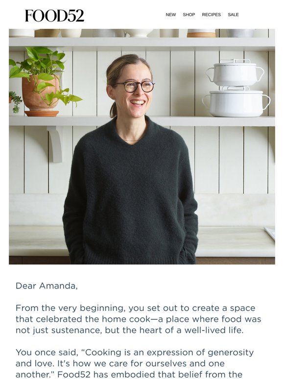 Food52 Email Newsletters: Shop Sales, Discounts, and Coupon Codes