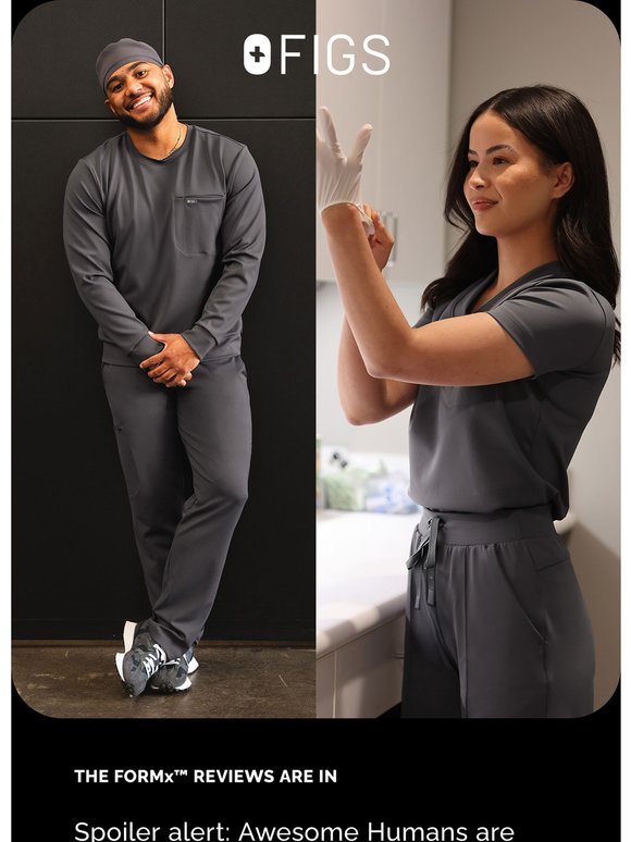 FIGS: Hot take: FORMx™ scrubs are a fan favorite. | Milled