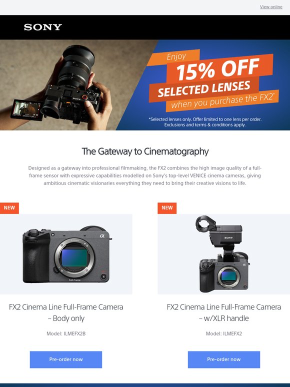 Sony: Introducing the FX2 Cinema Line Full-Frame Camera | Milled