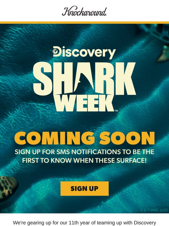 Knockaround: 🦈 Coming Soon: Shark Week 2025 | Milled