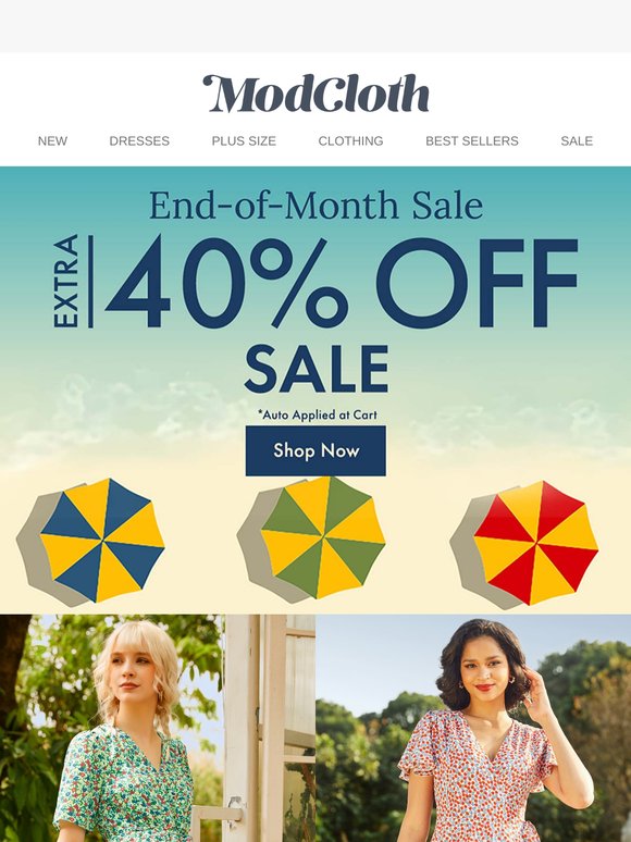 Modcloth Email Newsletters: Shop Sales, Discounts, and Coupon Codes