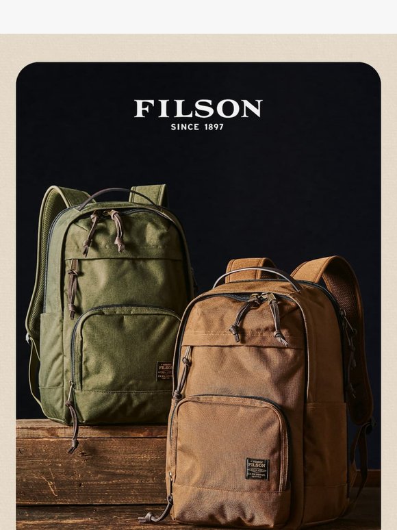 Filson: Backpacks for Summer Excursions | Milled