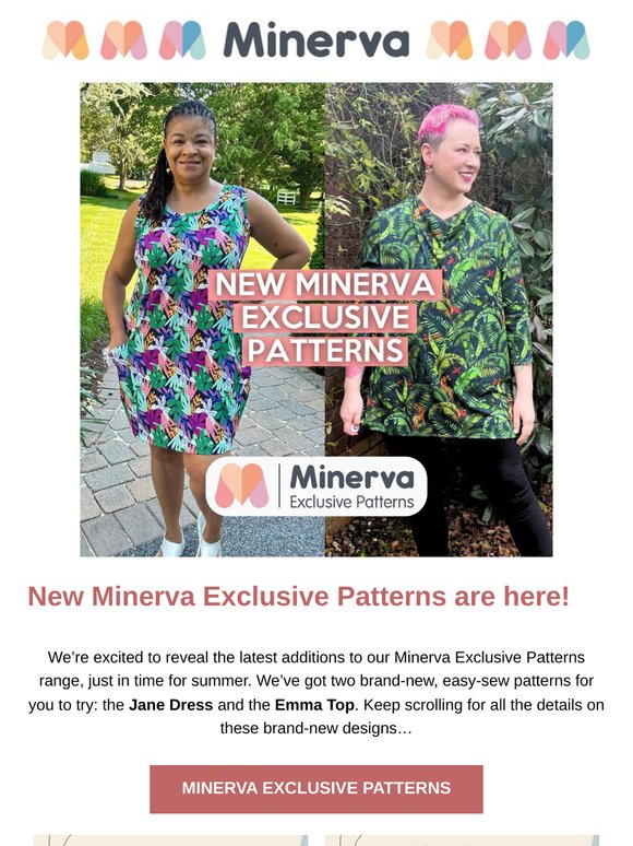 Minerva: New Minerva sewing patterns are here! ⭐ | Milled