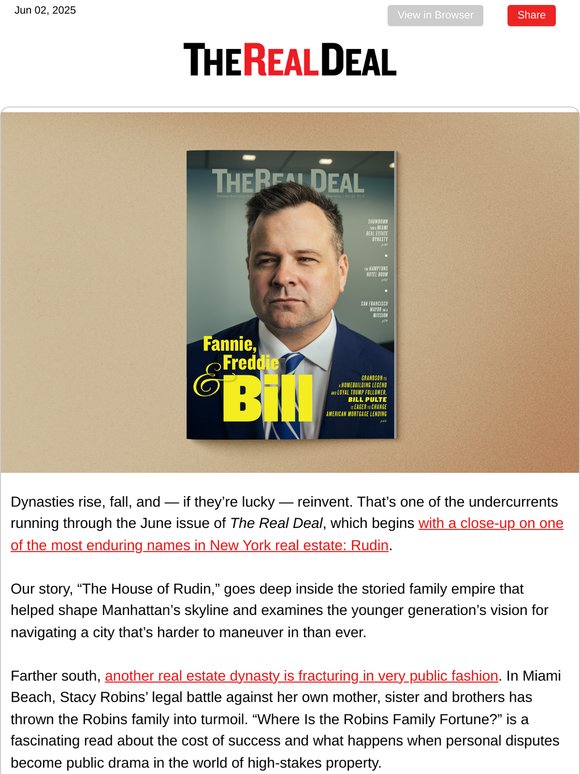 The Real Deal: 🗞️ Reinventing real estate | Inside the June 2025 Issue ...