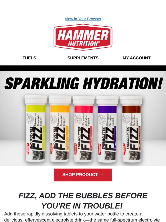 Hammer Nutrition: Sparkling Hydration | Milled
