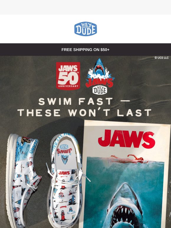 Hey Dude: THIS SHOE’S GOT BITE | HEYDUDE x Jaws | Milled