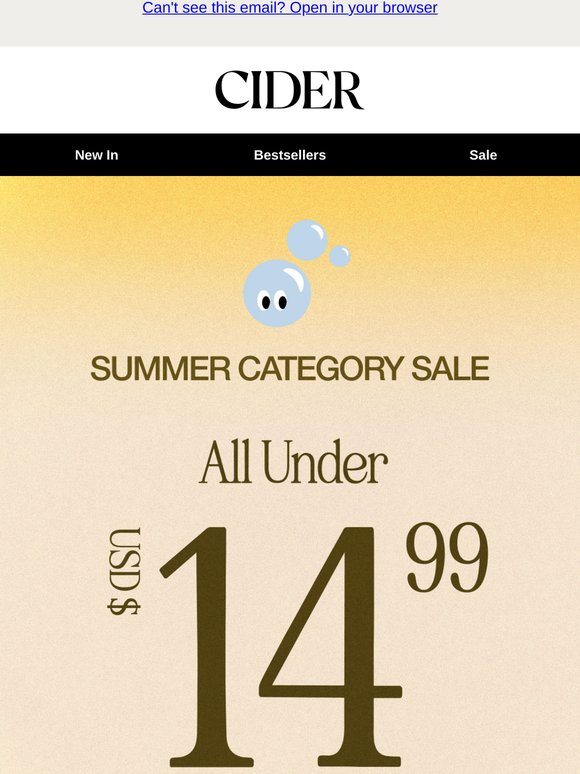 Cider: WARM UP TO THIS SALE 🌤️🥥 | Milled