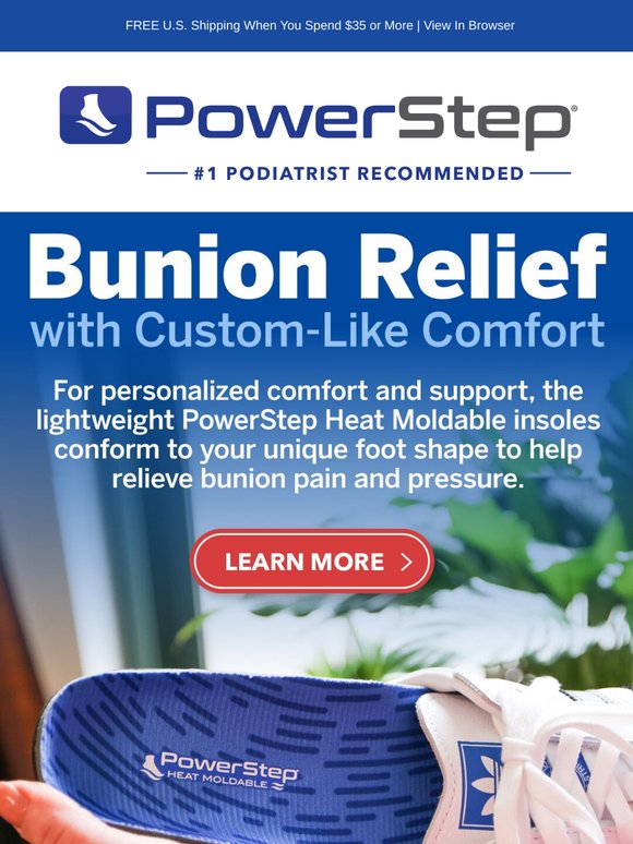 PowerStep: Suffering from Bunion Pain? Find Relief from PowerStep's ...