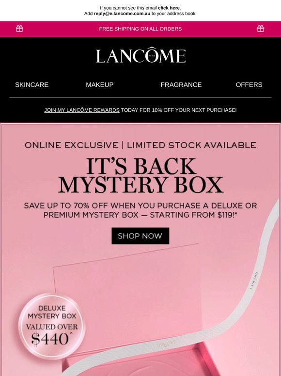 Lancôme: 🤫 What's Inside? Mystery Boxes Awaits... | Milled
