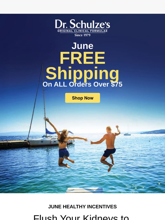 Dr. Schulze: FREE Shipping Over $75 All Month | FLUSH Kidneys & PROTECT ...