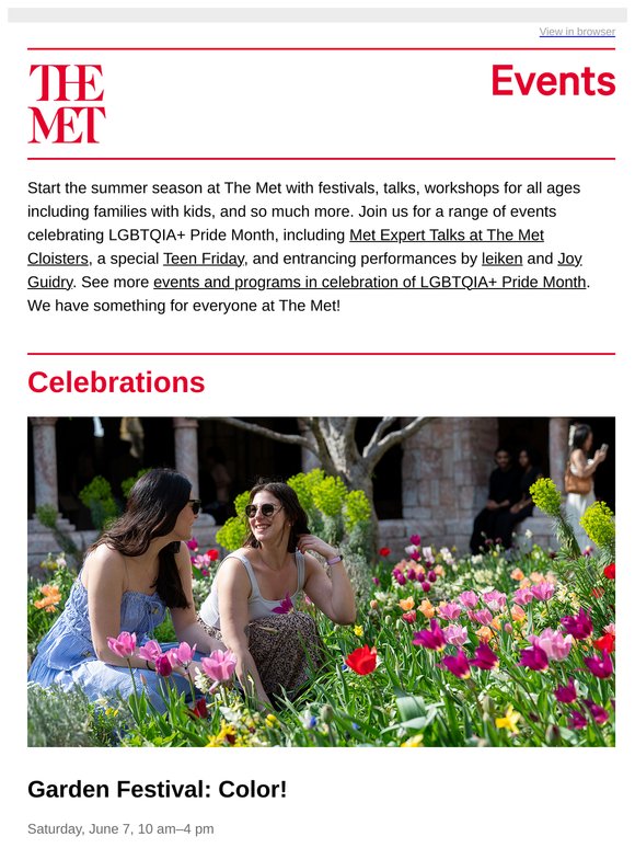 The Met: June events | Milled