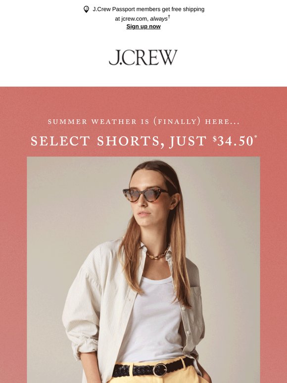 J.Crew Email Newsletters: Shop Sales, Discounts, and Coupon Codes