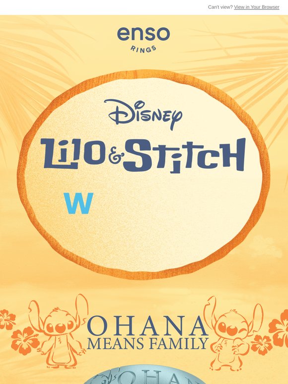 Enso Rings: Your favorite Disney Lilo & Stitch mantras | Milled