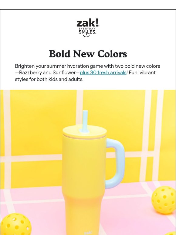 Zak Designs: ️ Bold New Colors | Milled