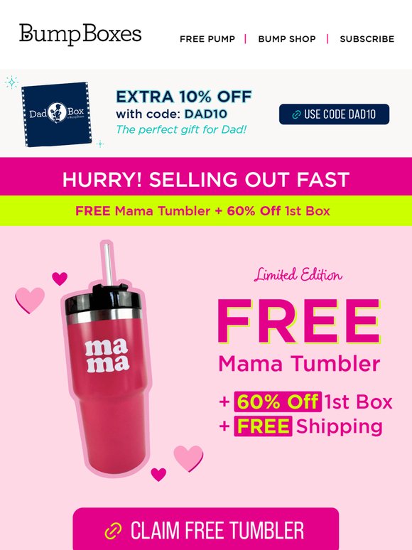 Bump Boxes: Today we're adding a FREE Tumbler to ever box! | Milled