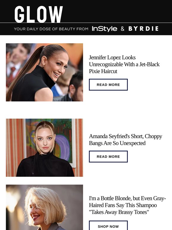 InStyle: Jennifer Lopez looks unrecognizable with a jet-black pixie ...