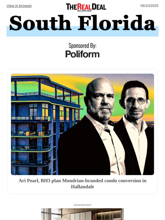 The Real Deal: Ari Pearl, BH3 plan Mondrian-branded condo conversion ...