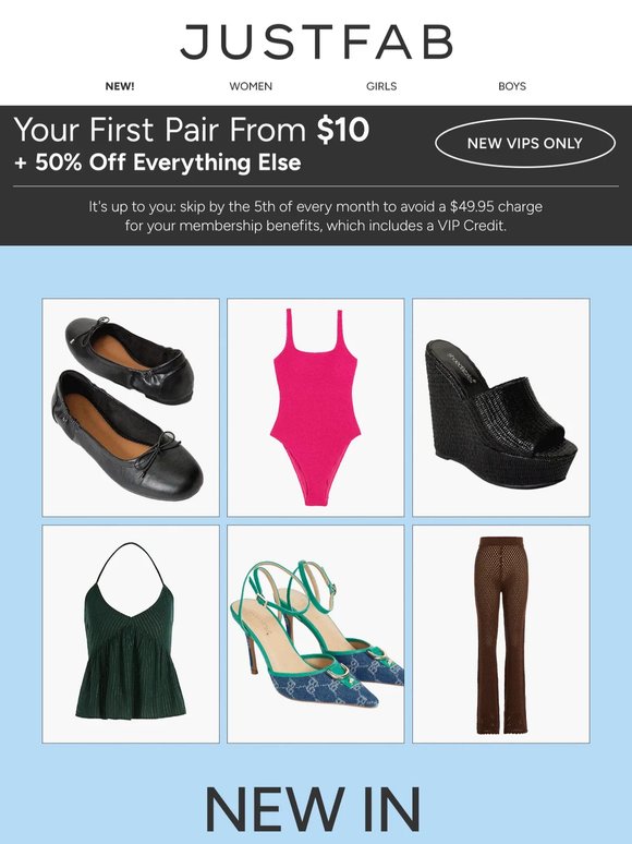 JustFab Email Newsletters: Shop Sales, Discounts, and Coupon Codes
