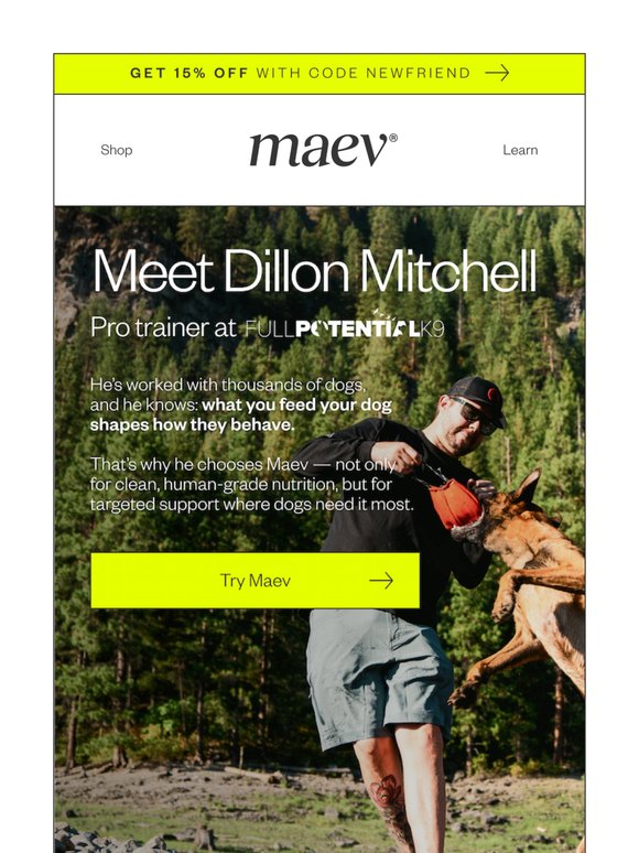 Maev: Pro dog trainer shares why nutrition is always step one | Milled