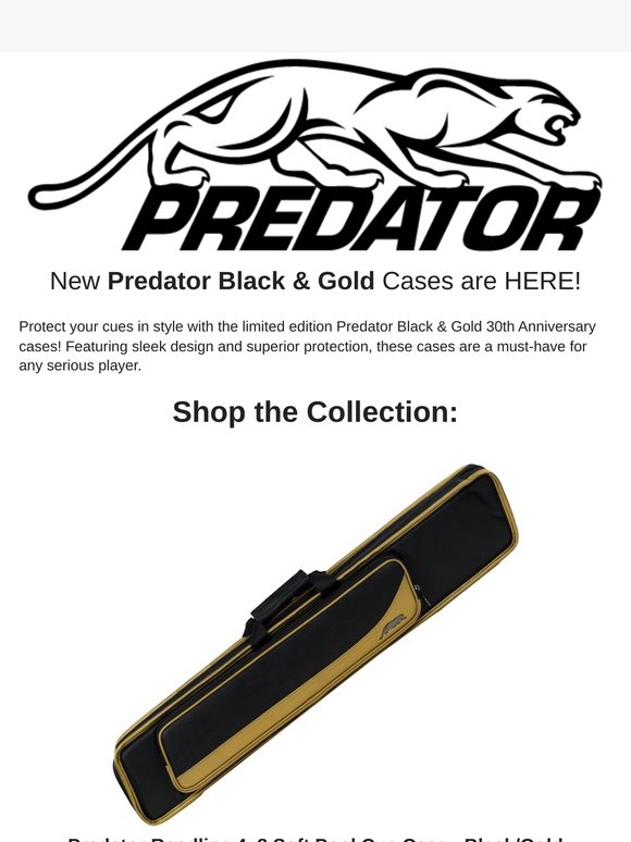 PoolDawg: Predator's Black & Gold Edition Cases Mark 30 Years of ...