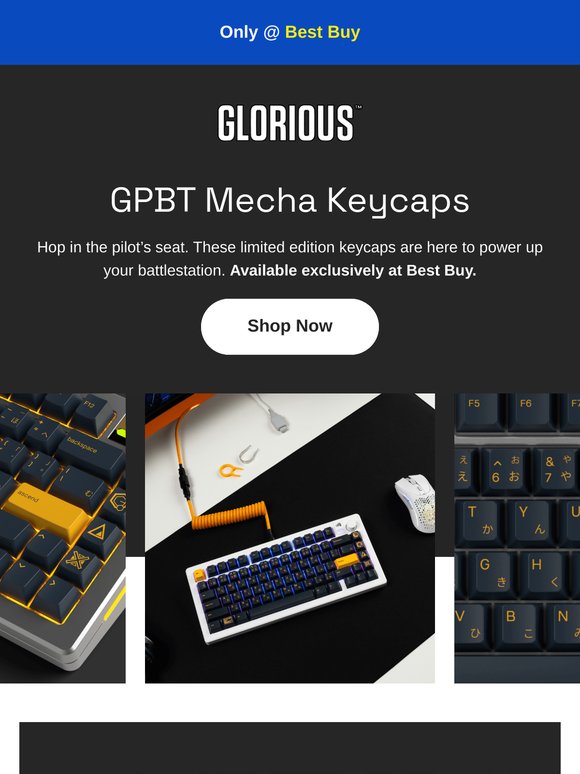 Glorious PC Gaming Race: Deploying now: Best Buy exclusive keycaps ...