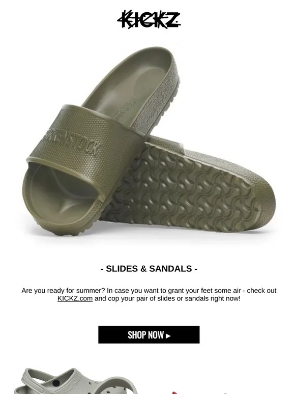 Kickz: Slides & Sandals for your summer 2025! | Milled