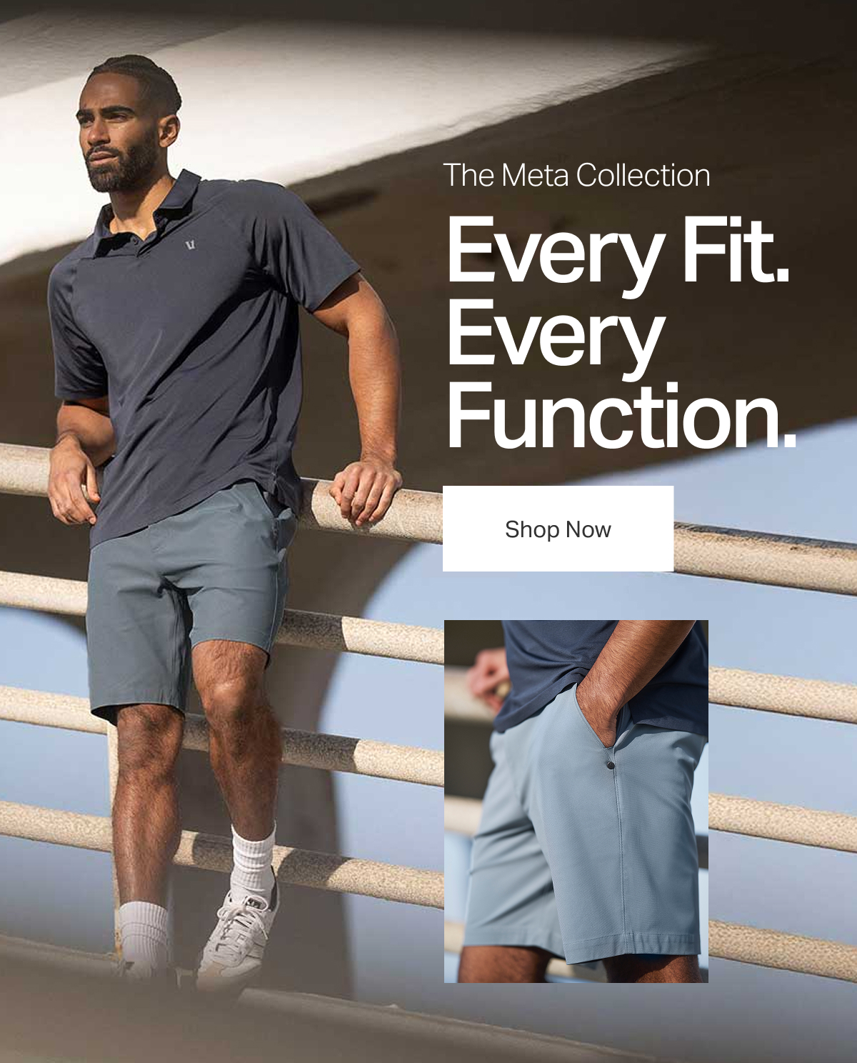 Vuori: New In Dusty Blue: The Meta Collection | Milled