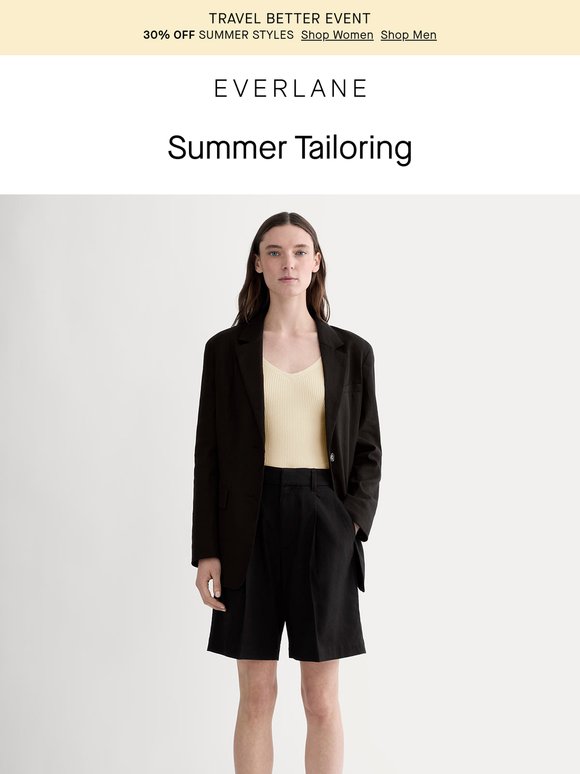 Everlane: Meet the Pleated Linen Short | Milled