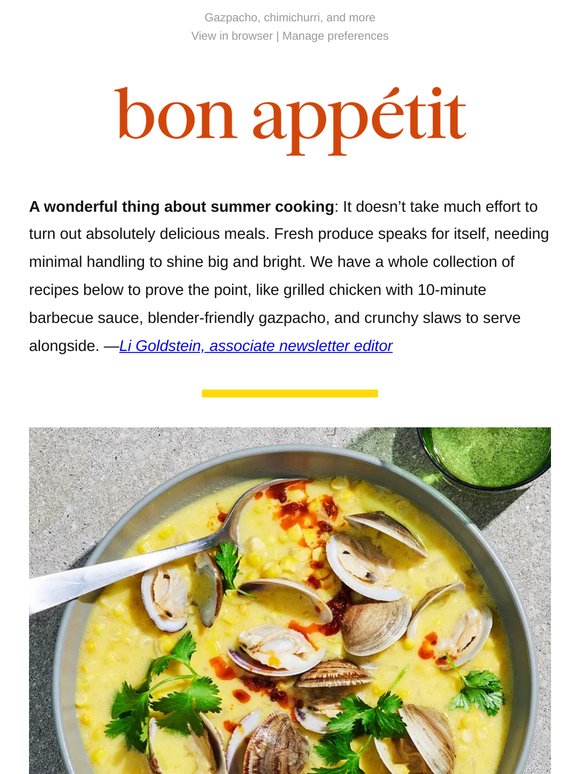 Bon Appétit: 89 easy summer recipes | Milled