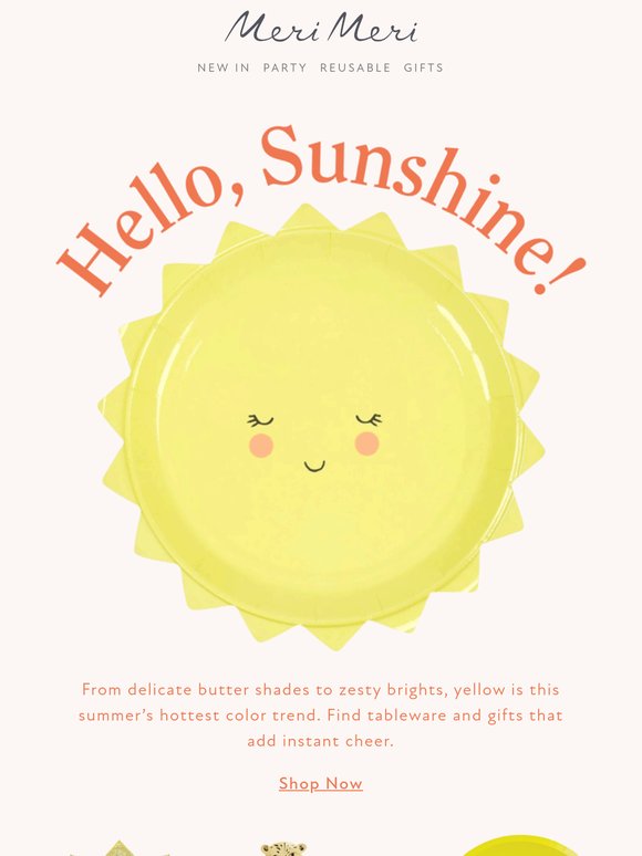 Meri Meri: Let the Sunshine In ☀️ | Milled